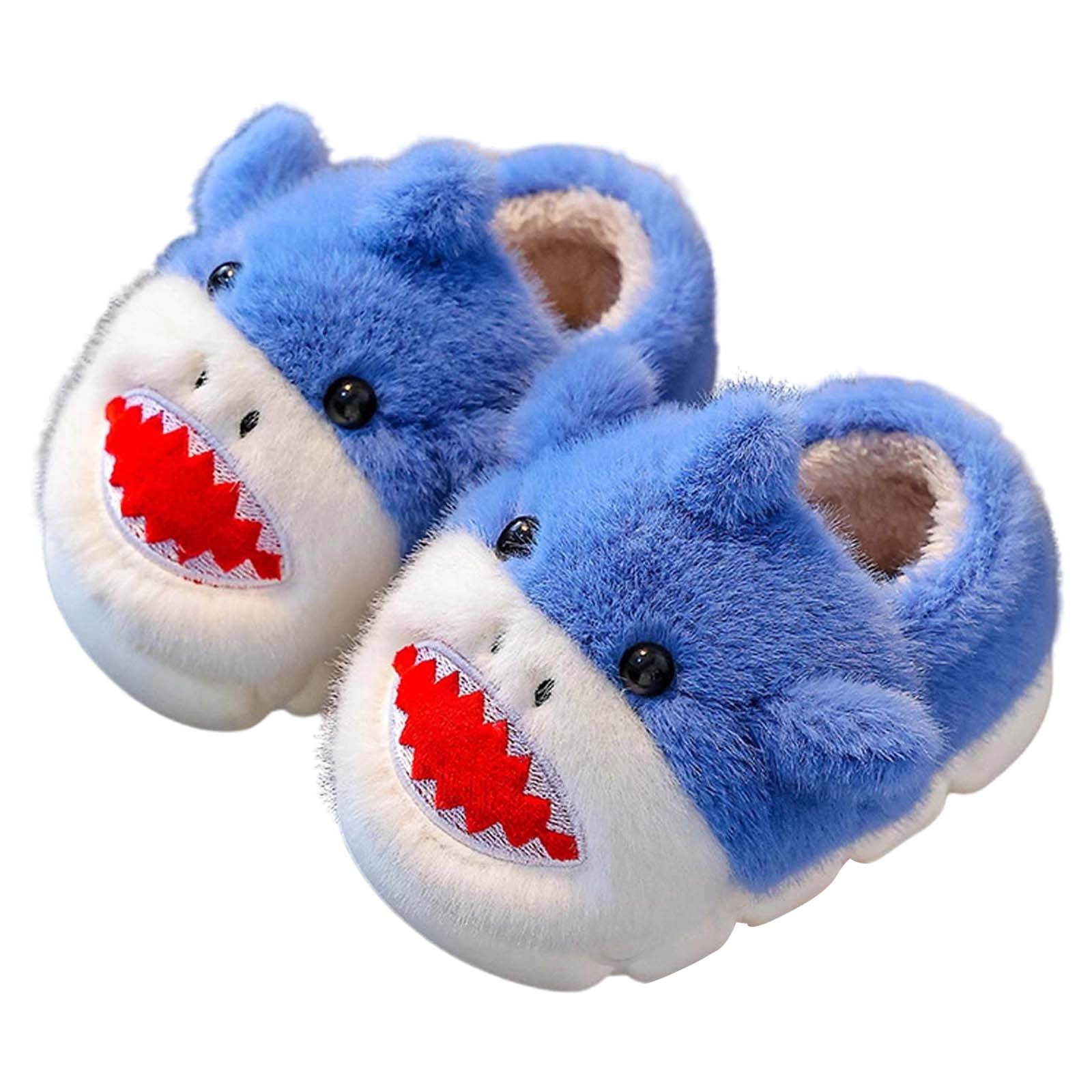 Boys Warm Lined Winter Shoes With Sole Kids Youth Indoor Outdoor ...