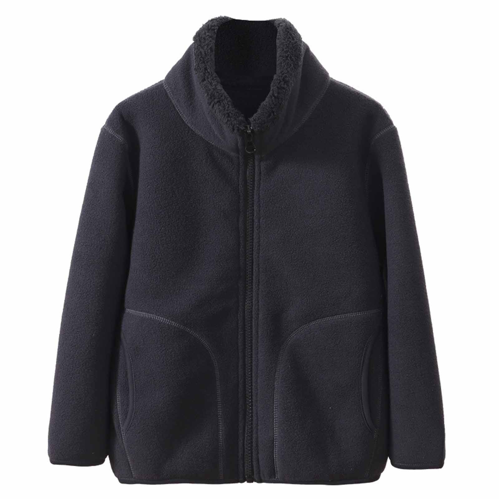 Boys Warm Windproof Thickened Padded Jacket Stand Up Collar Parent ...