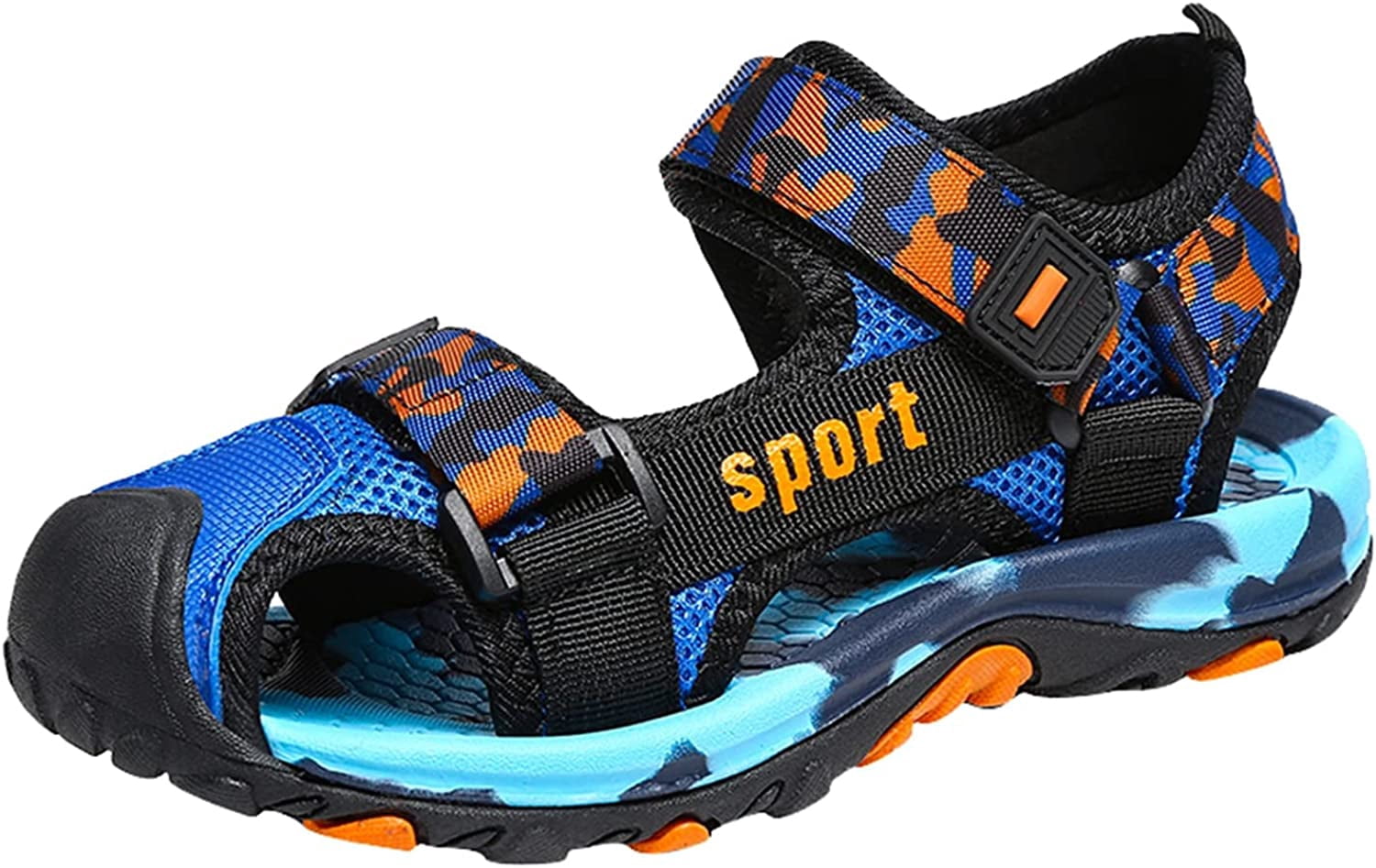 Boys Water Sandals Outdoor Hiking Adjustable Strap Sport Sandals ...