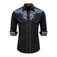 Boys Western Cowboy Print Long Sleeve Casual Button Down Shirt Top for ...