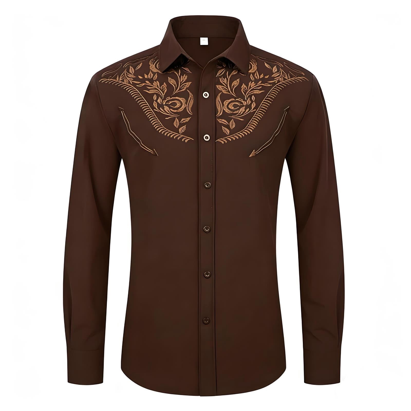Boys Western Cowboy Print Shirt 3D Pattern Long Sleeve Button Down ...
