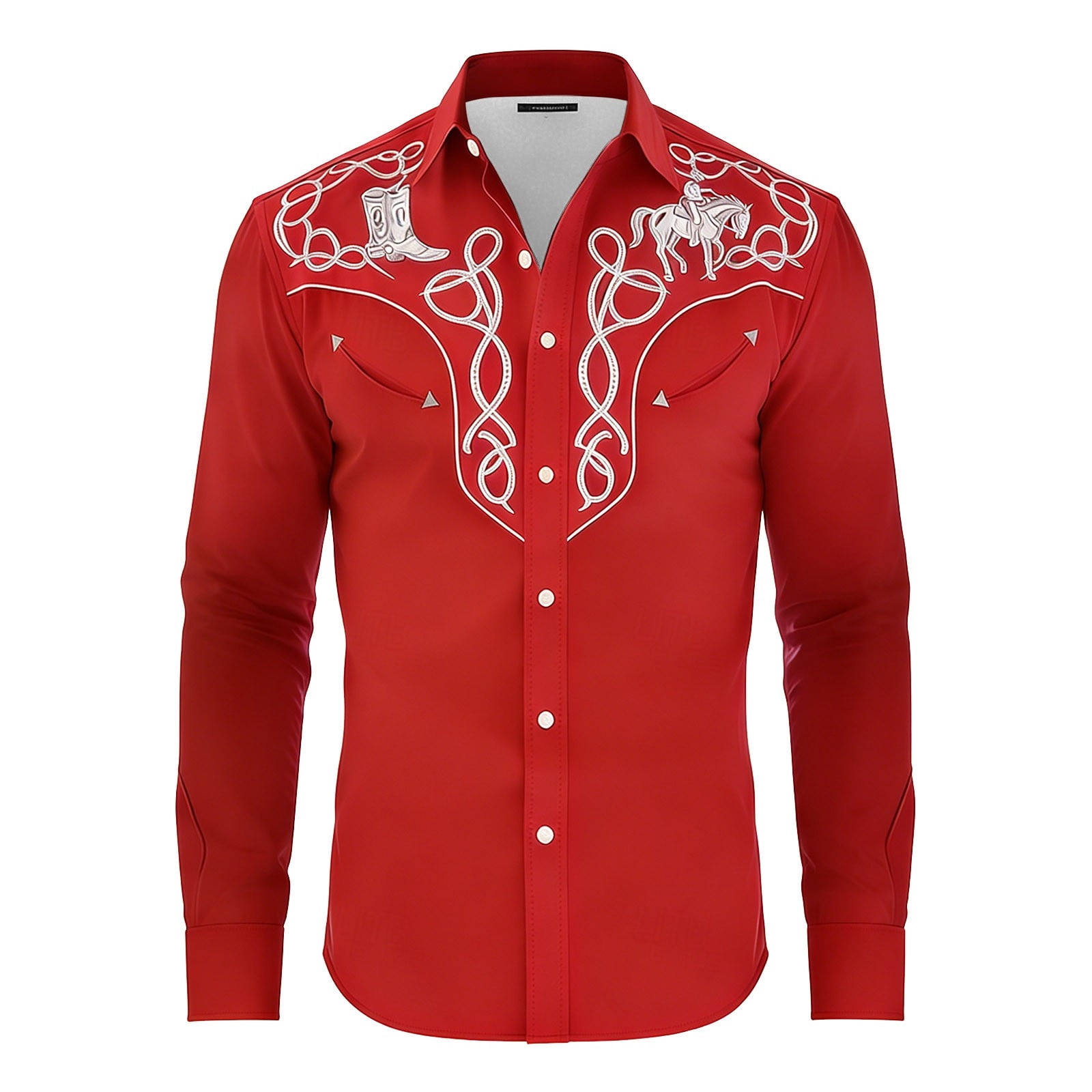 Boys Western Cowboy Print Shirt Long Sleeve Button Down Casual Top for ...