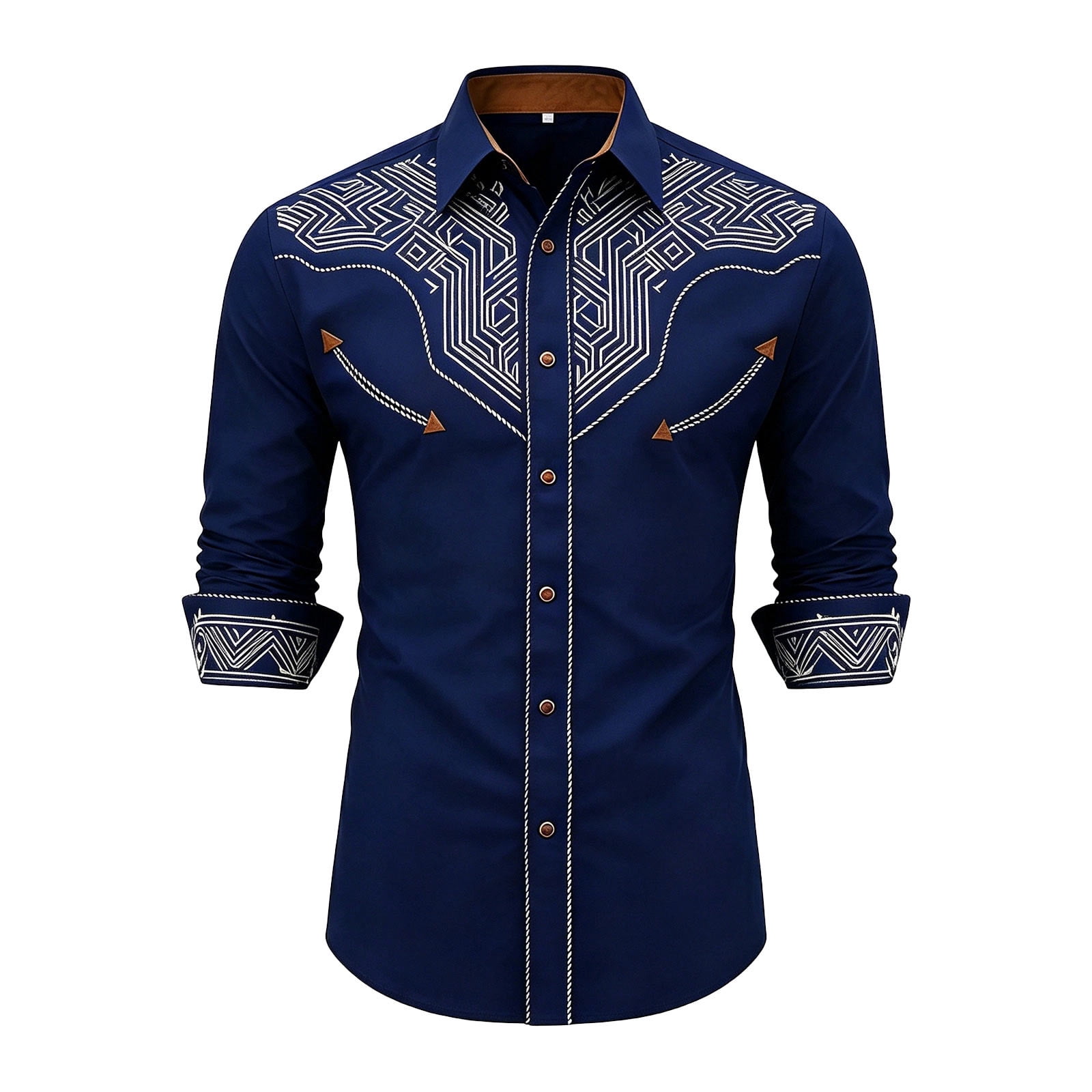 Boys Western Cowboy Style Long Sleeve Print Button Down Casual Shirt ...