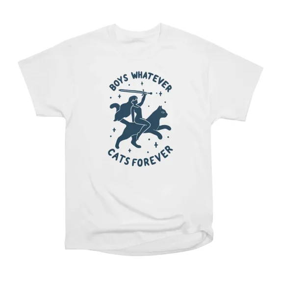 Boys Whatever Cats Forever T-Shirt Tee Gift For Him Merch For Her ...