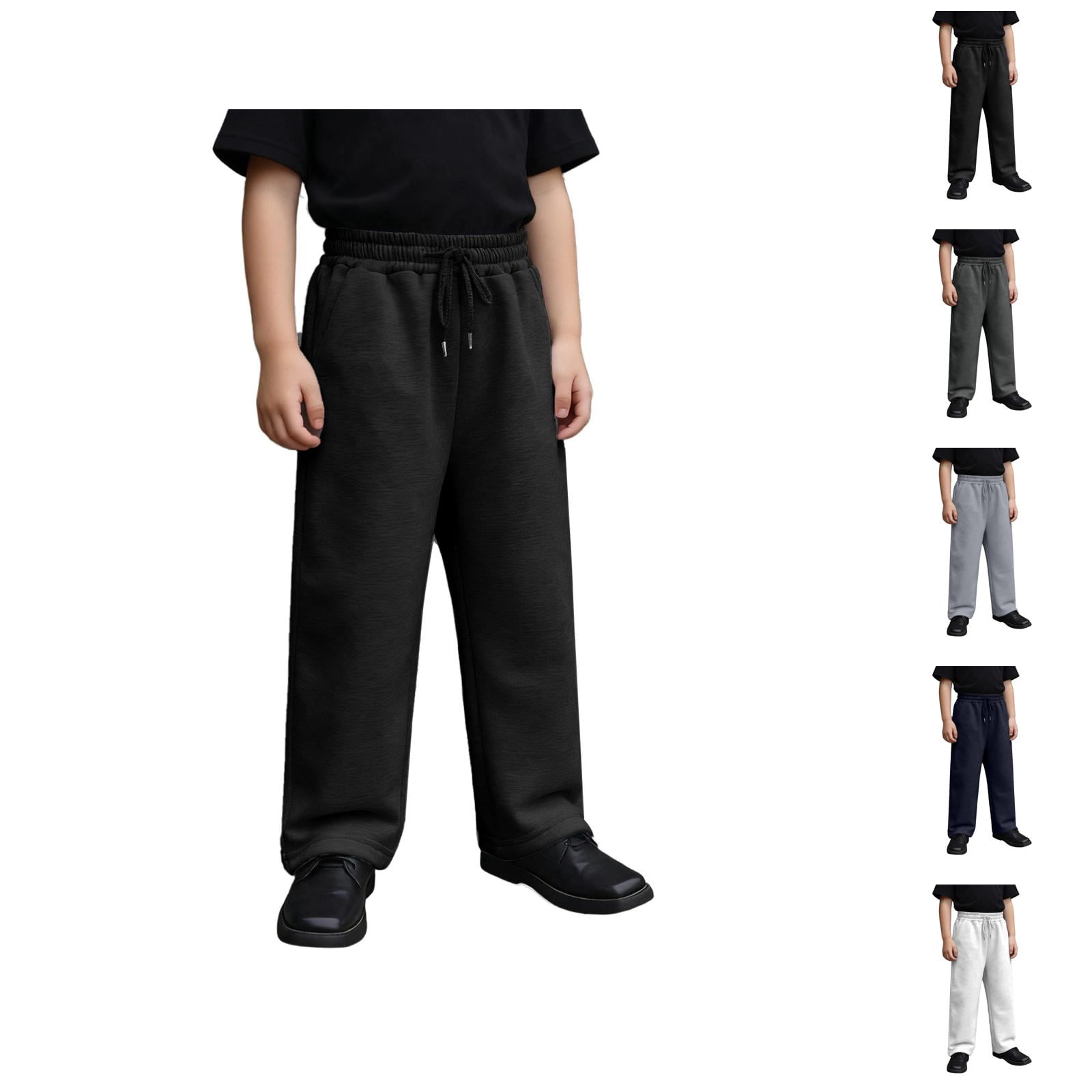 Boys Wide Leg Straight Pants 5t Pants Boys – Loose Trendy Casual Long ...