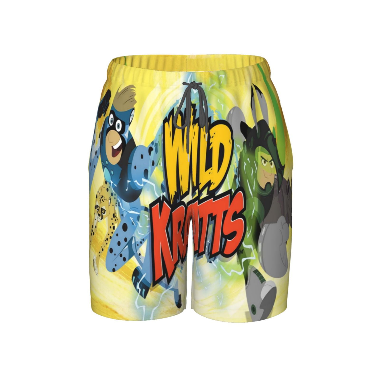 Boys Wild Animal Kra-,Tt2 Swim Trunks With Mesh Liner Kids Cartoon ...