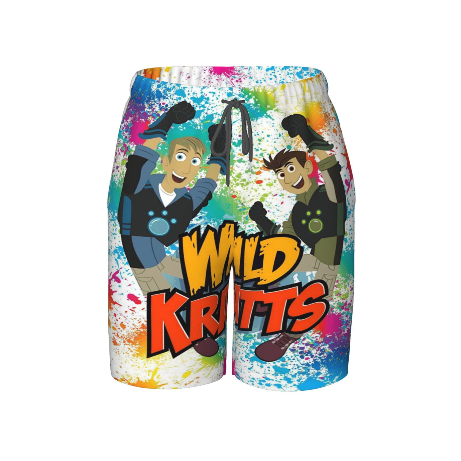 Boys Wild Animal Kra-,Tt2 Swim Trunks With Mesh Liner Kids Cartoon ...