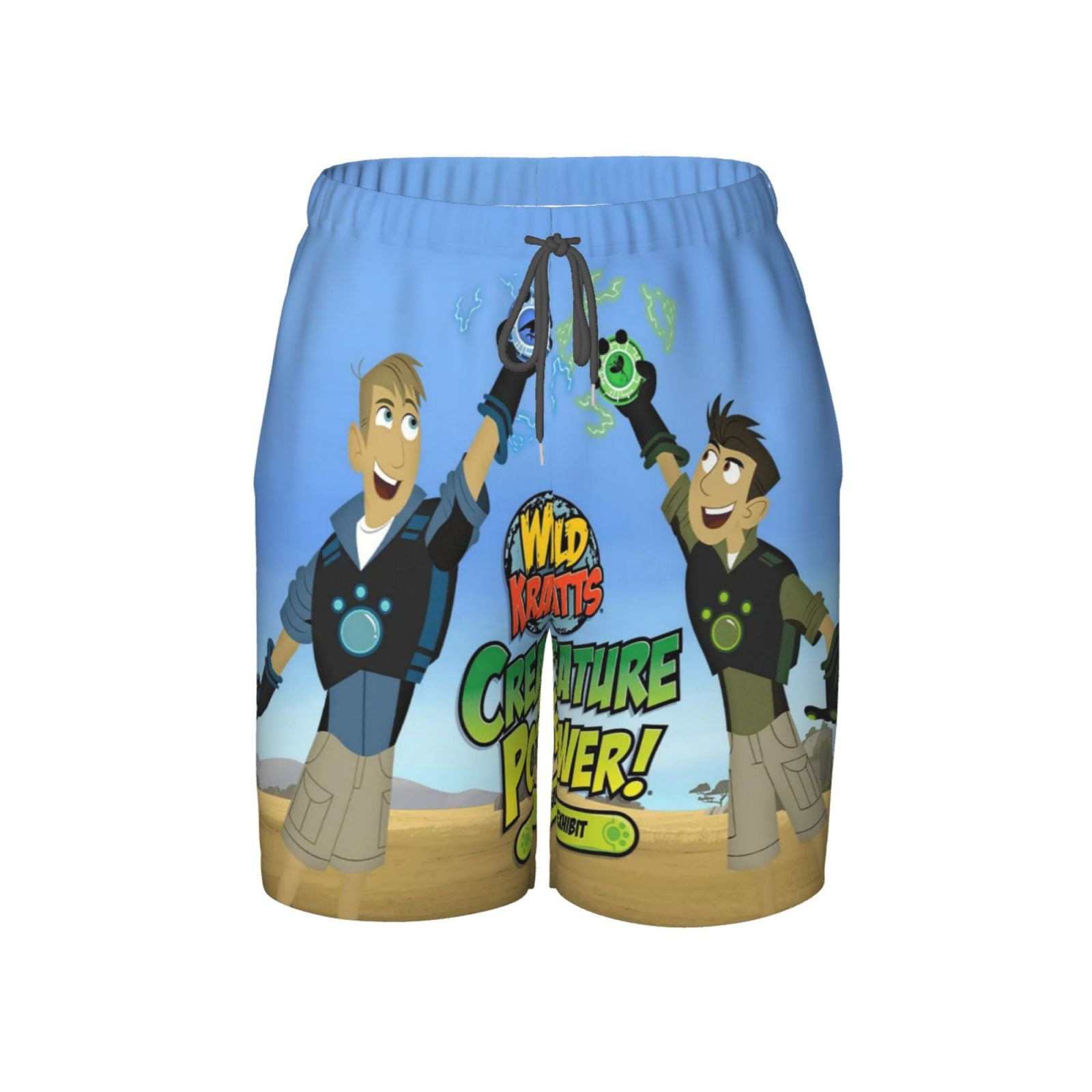 Boys Wild Animal Kra-,Tt2 Swim Trunks With Mesh Liner Kids Cartoon ...