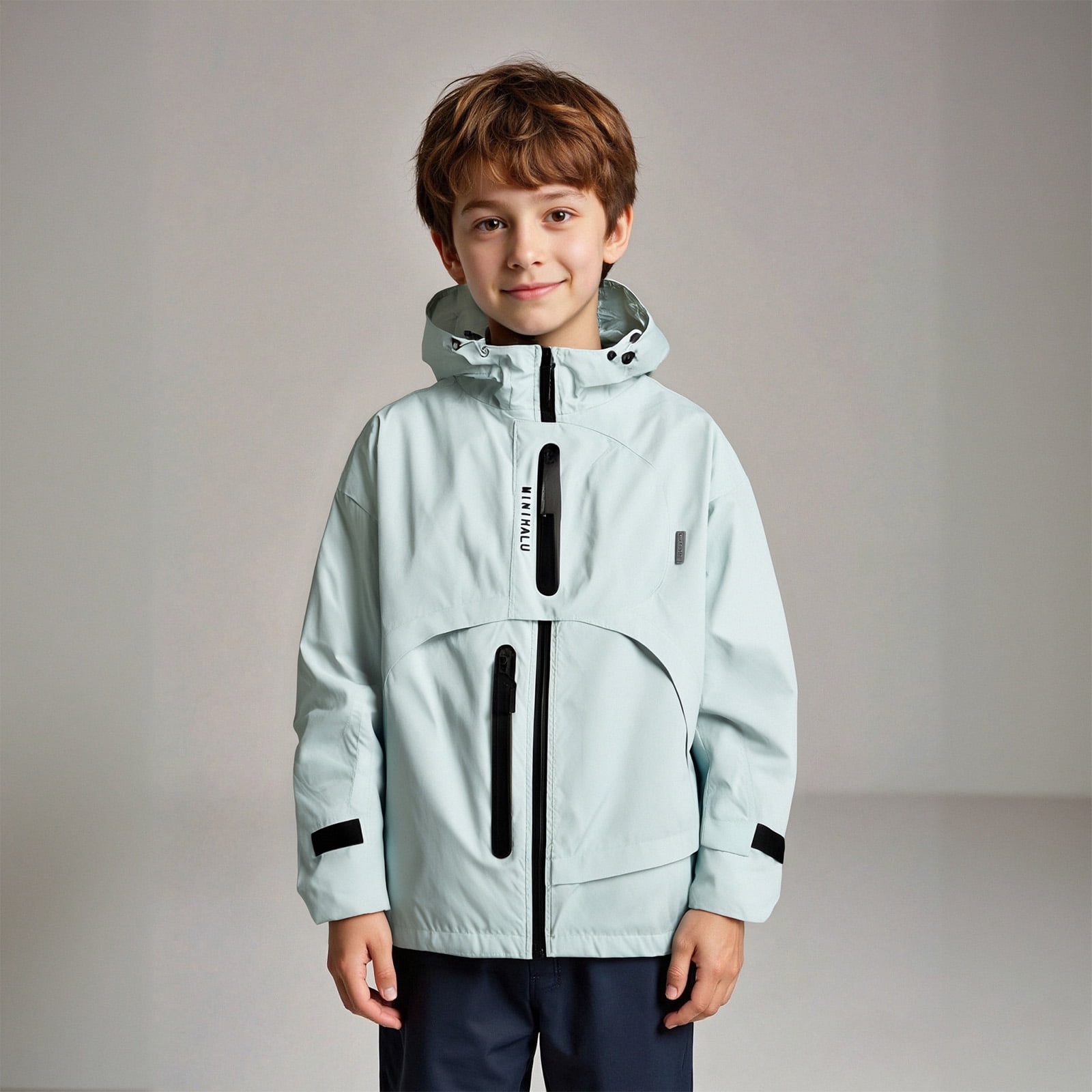 Boys Windbreaker Jacket for Kids - Lightweight Outdoor Hiking Coat ...