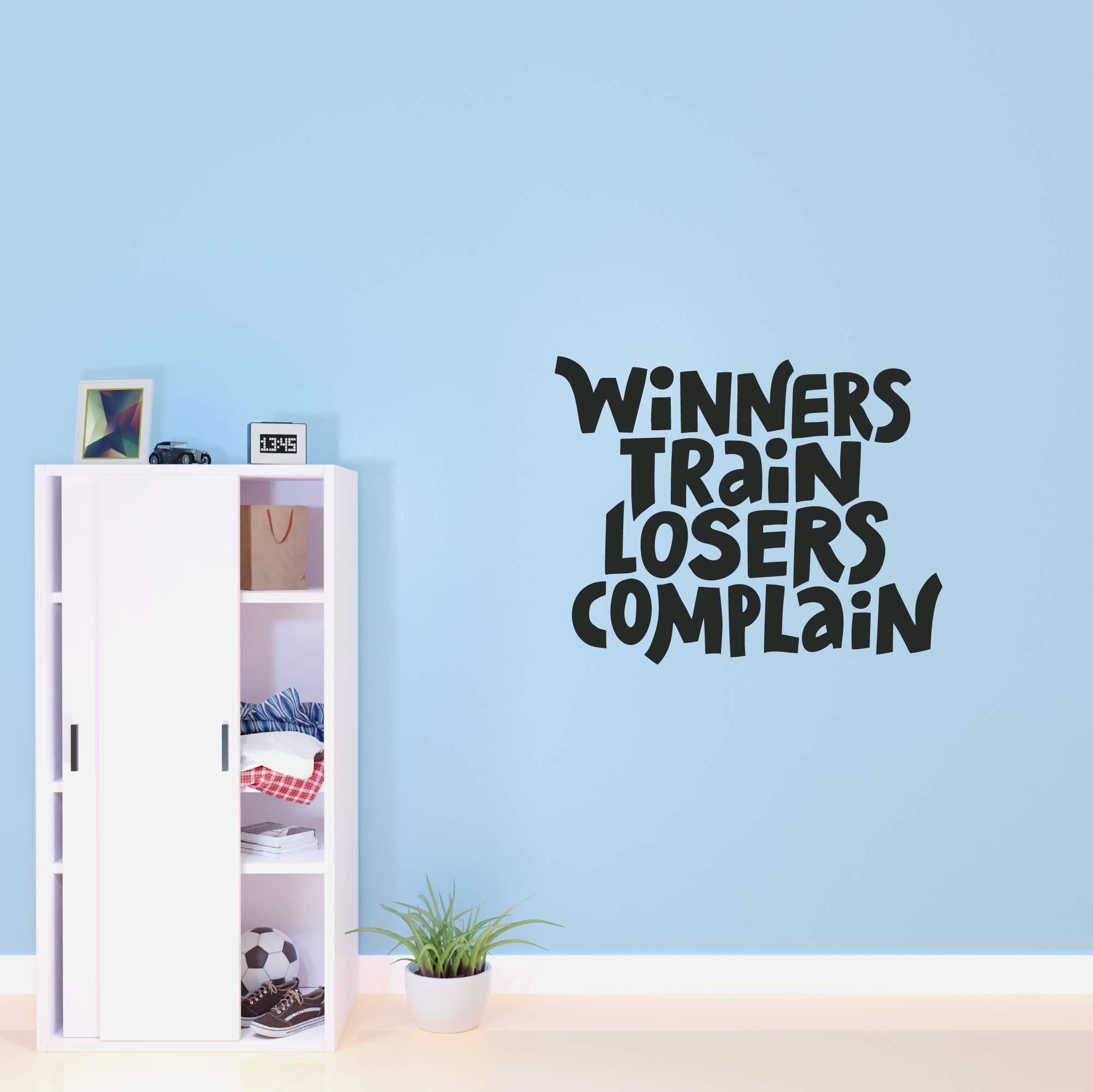 Boys Winners train Losers Complain Active Sports Wall Decal Decoration ...