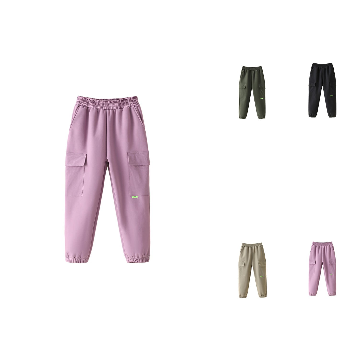 Boys Winter Cargo Pants, Lined Thermal Insulated Trousers for Cold ...