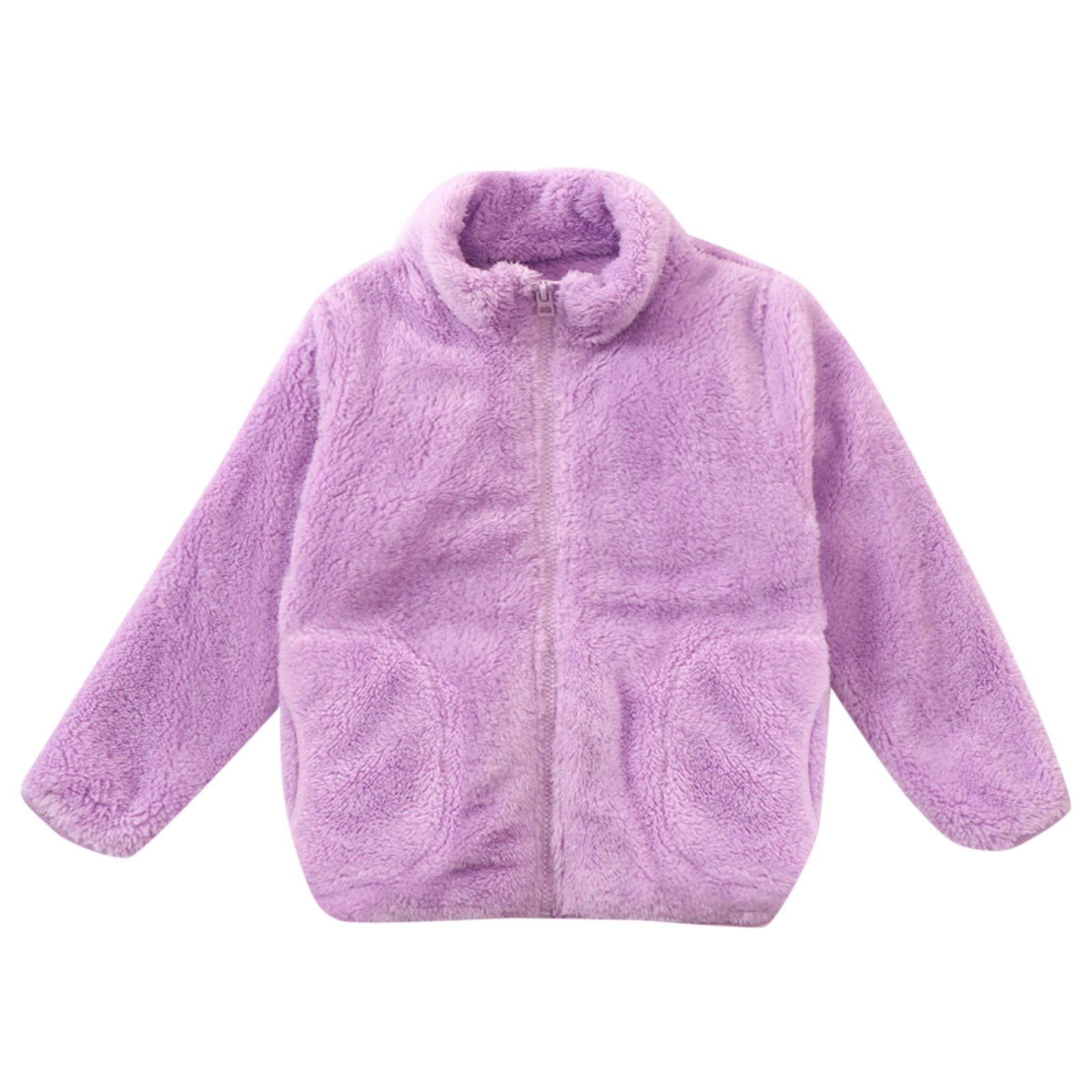 Boys Winter Coat Turtleneck Zip Up Thermal-Lined Soild Color Print ...