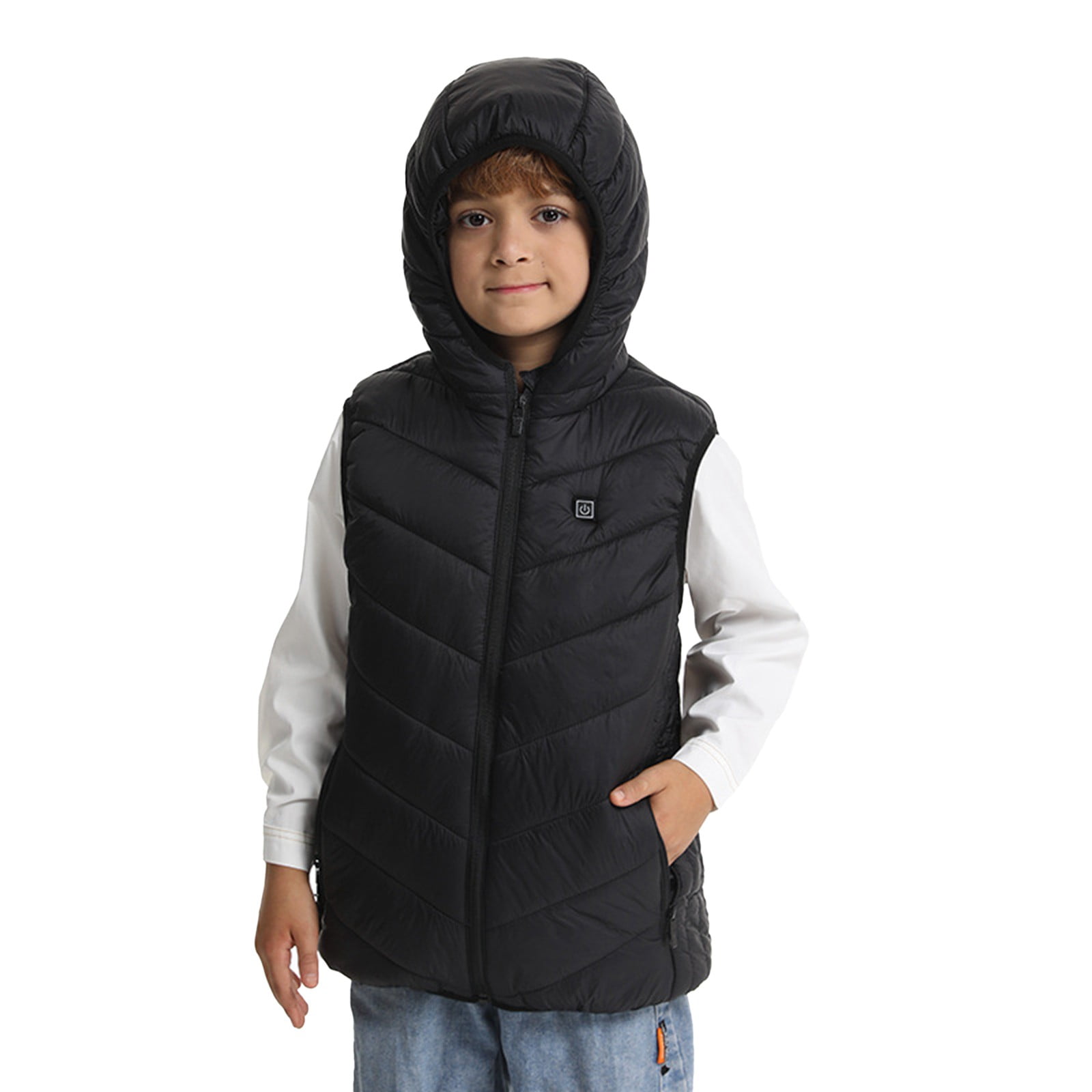 Boys Winter Heating Vest USB Powered Gilet With 13 Warmer Technology ...