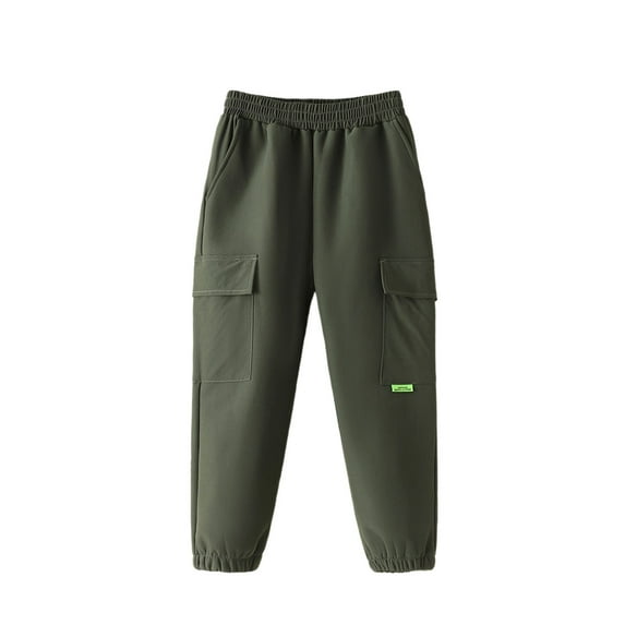 Boys Winter Thermal Cargo Pants Insulated Cold Weather Outdoor Play ...