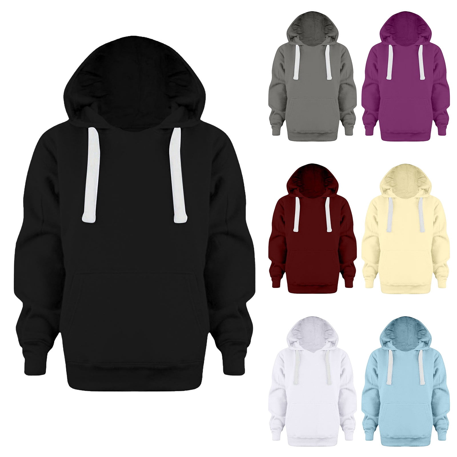 Boys Zip up Hoodie Drawstring Hoodies Lightweight Long Sleeve Hooded ...