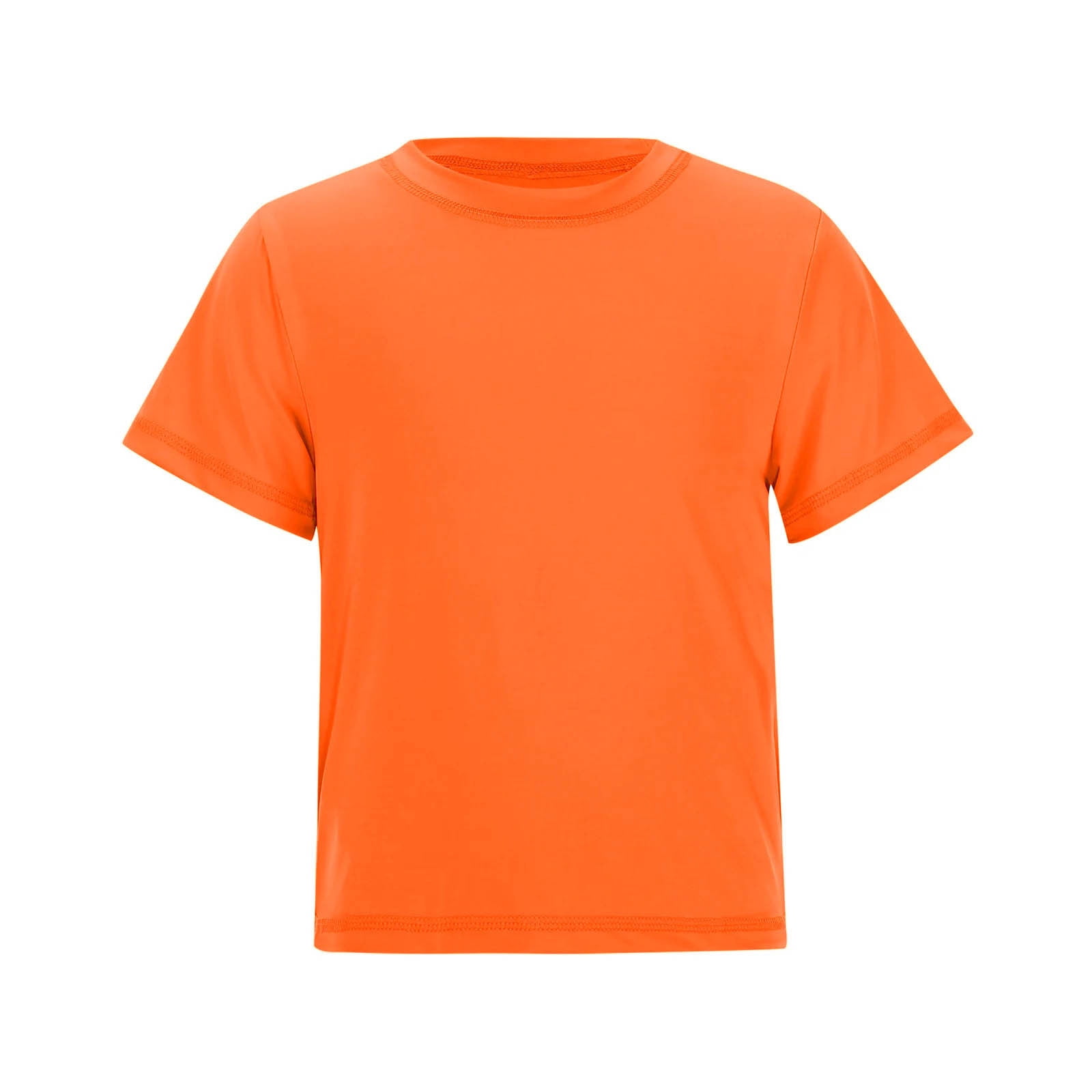 Boys and Girls Athletic Short Sleeve Shirts, Quick Dry Crew Neck Sports ...