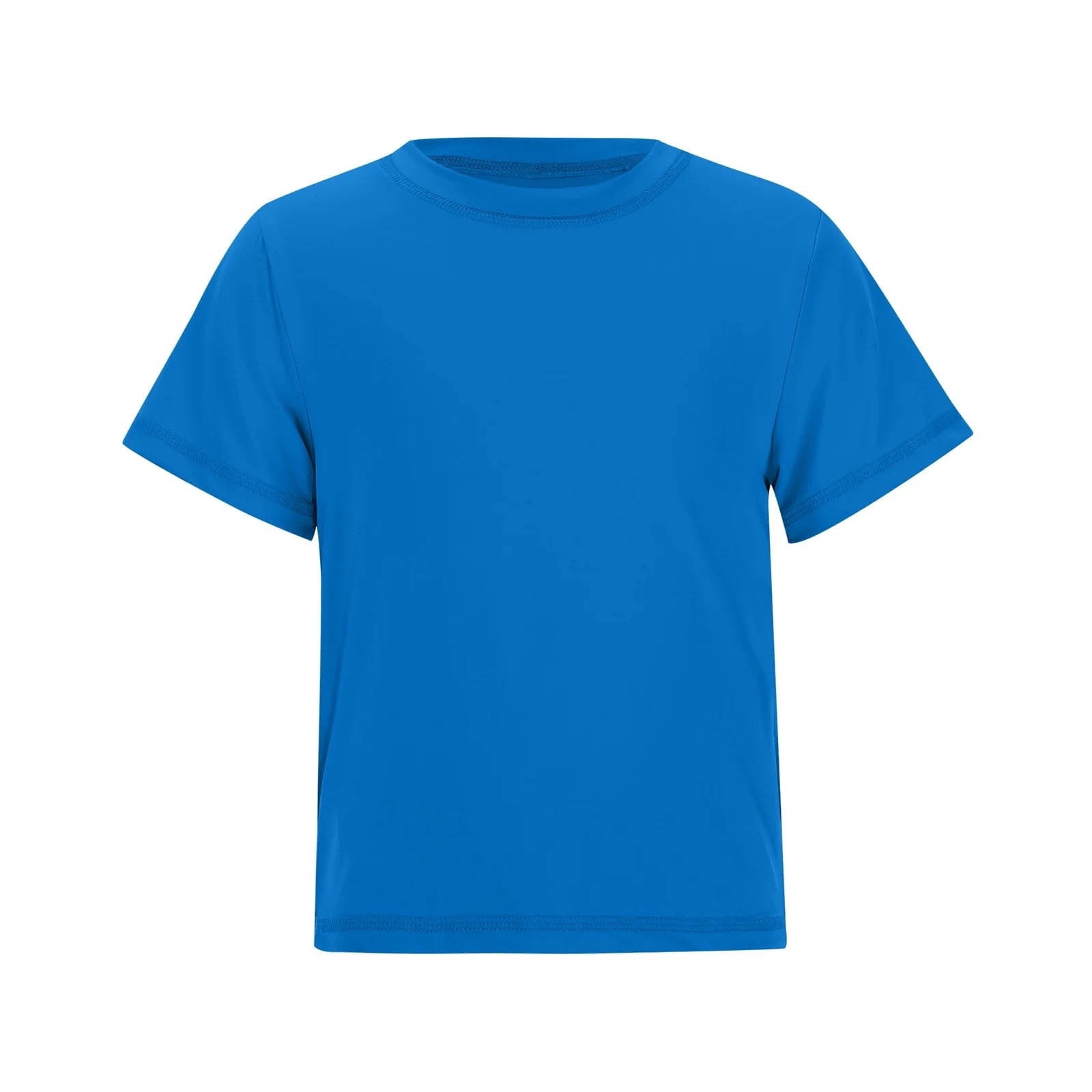Boys and Girls Athletic Short Sleeve Shirts, Quick Dry Crew Neck Sports ...
