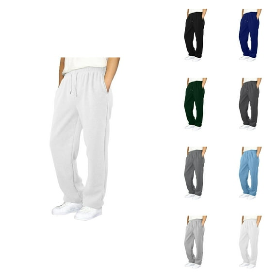Boys and Girls Casual Athletic Joggers, Elastic Waist Straight Leg Open ...