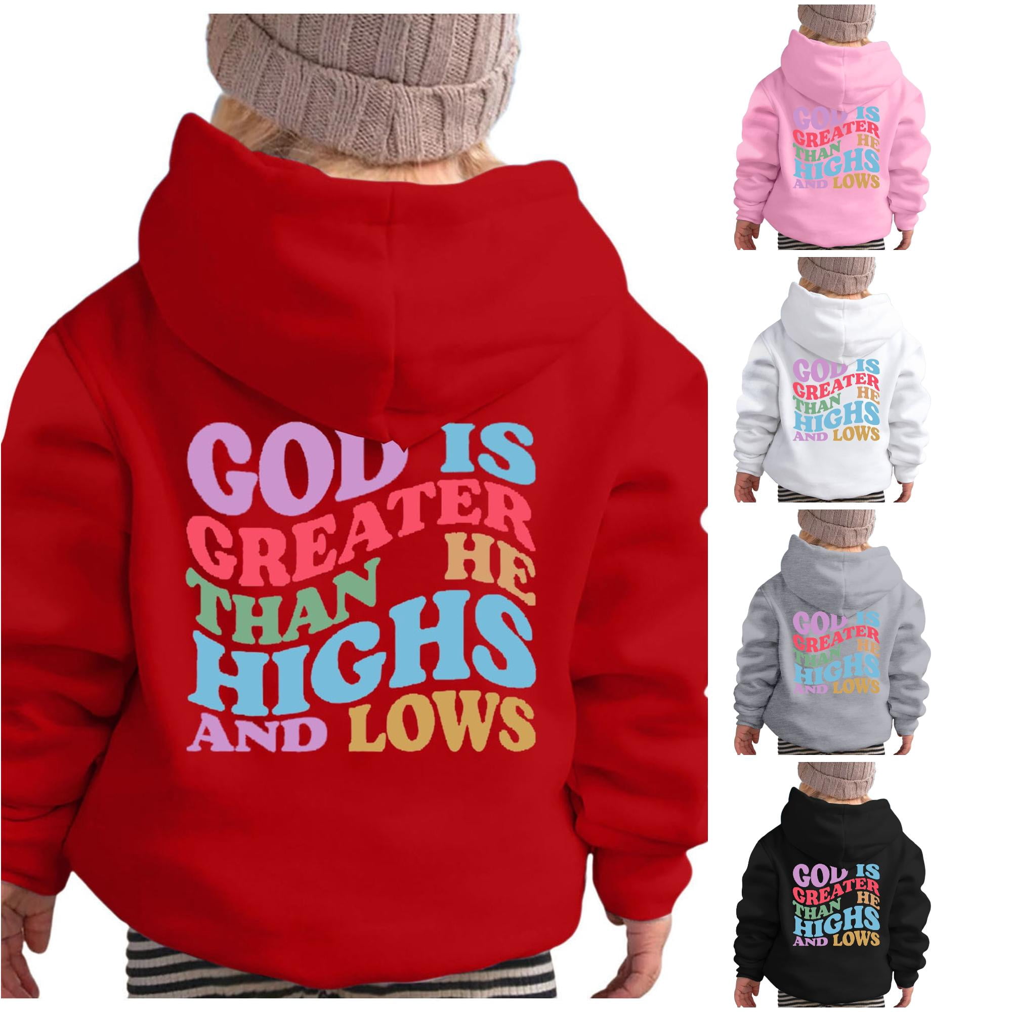 Boys and Girls Casual Loose Cute Print Long Sleeve Hoodie Sport Hoodie ...