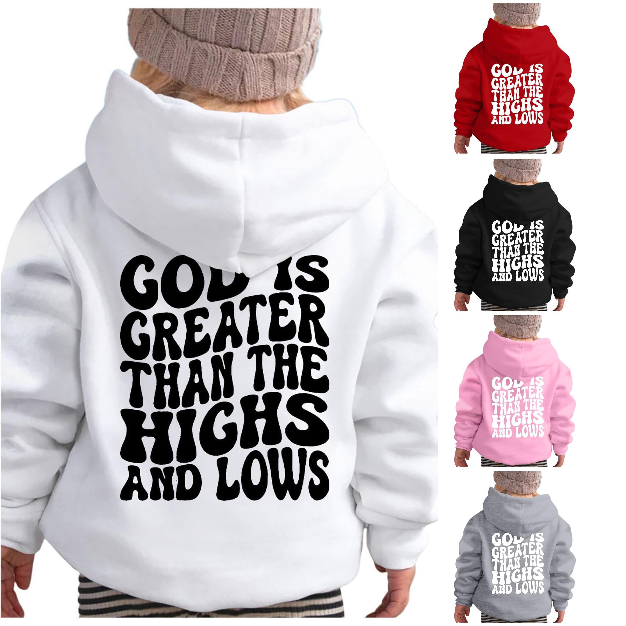 Boys and Girls Casual Loose Cute Print Long Sleeve Hoodie Sport Hoodies ...