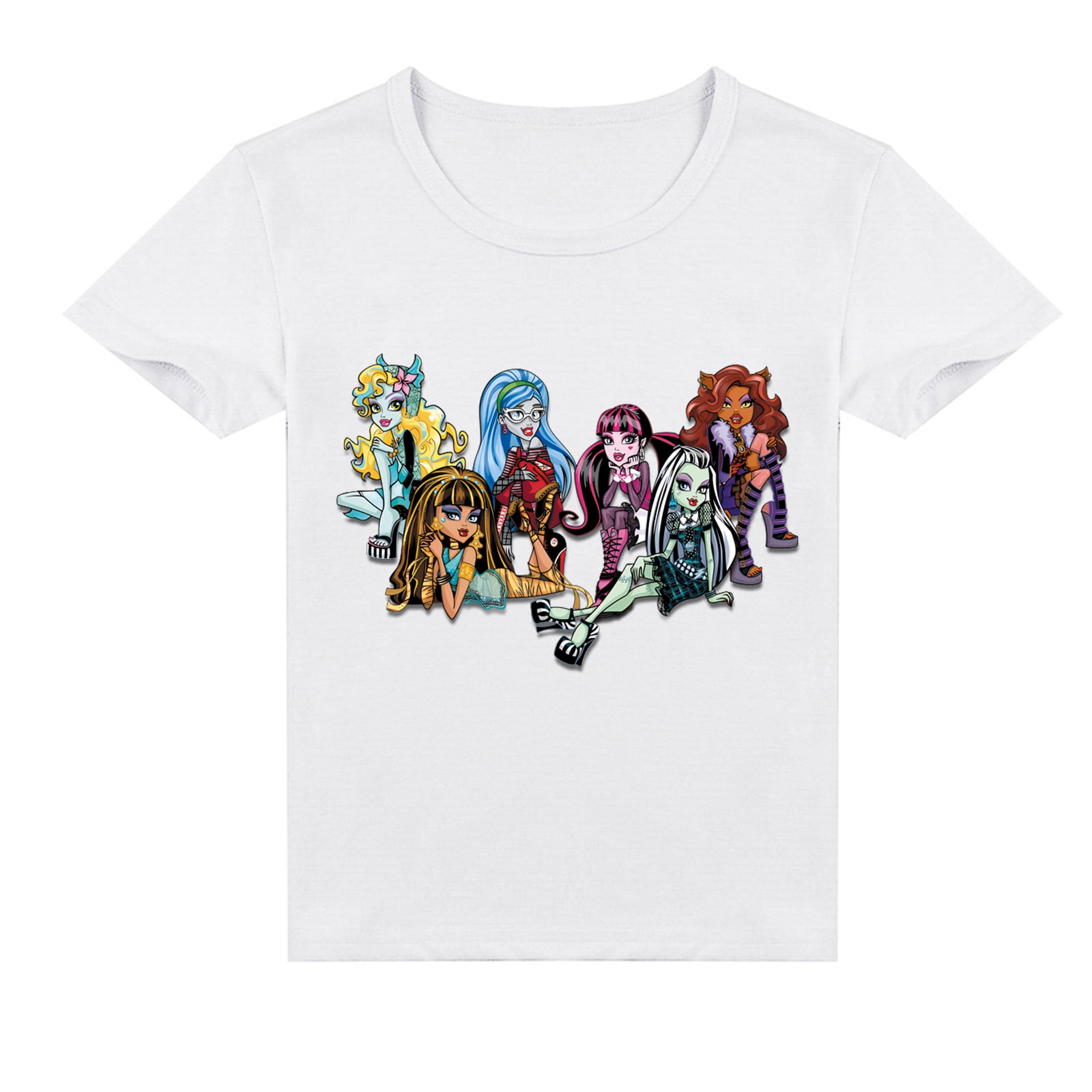 Boys and Girls' Cotton Short - Sleeve Shirts Featuring Monster High ...
