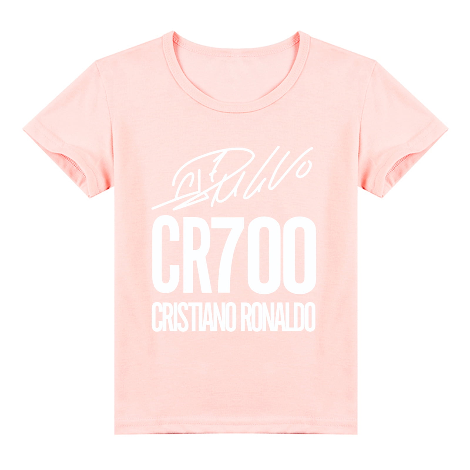 Boys and Girls' Cotton T - shirts with Cristiano Ronaldo Artwork, Short ...