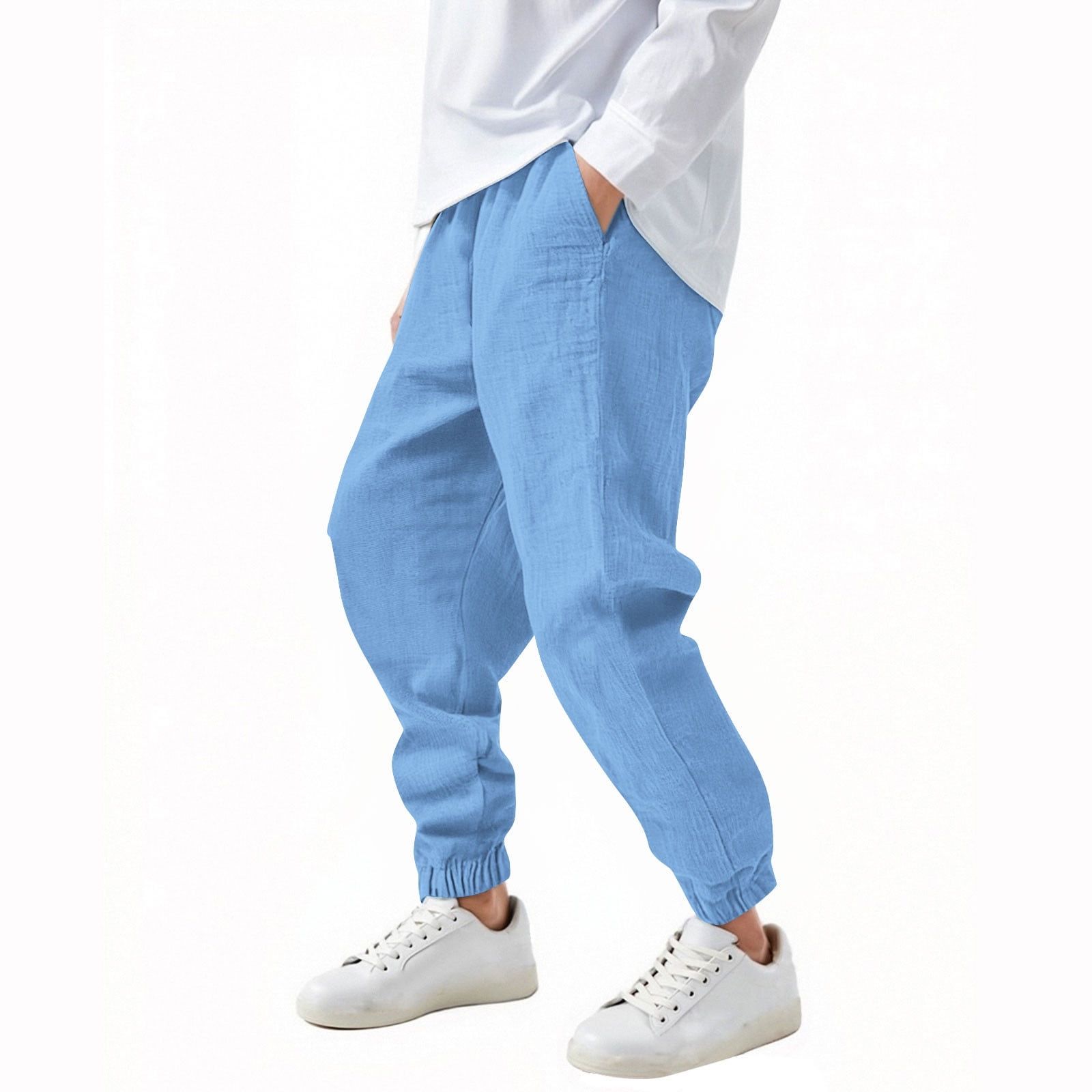 Boys and Girls Kids Pants Summer Drawstring Elastic Waisted Pants ...