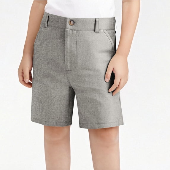 Boys and Girls Lounge Shorts Children's Summer Solid Color Wrinkle ...