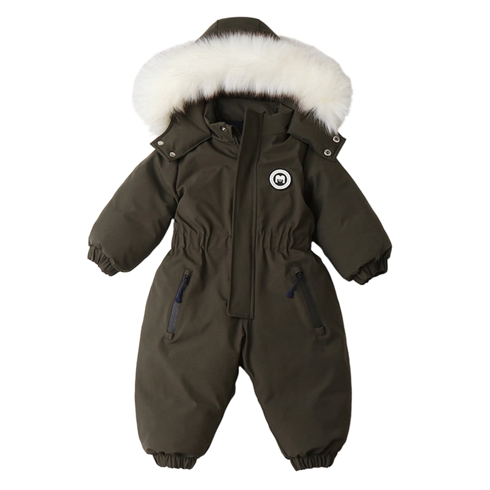 Boys and Girls One Piece Snowsuits Overalls Ski Suits Winter Waterproof Coats Jumpsuits for Baby ...