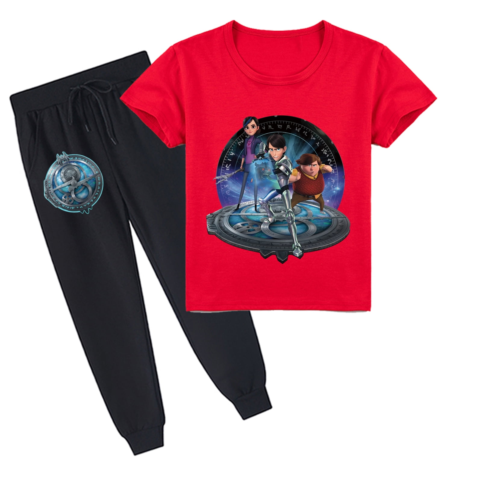 Boys and Girls' Summer All-rounder: Trollhunters Cotton Short Sleeve T ...
