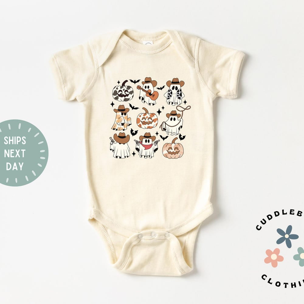 Boys and Pumpkins Baby Bodysuit, Retro Western Rodeo, My First ...
