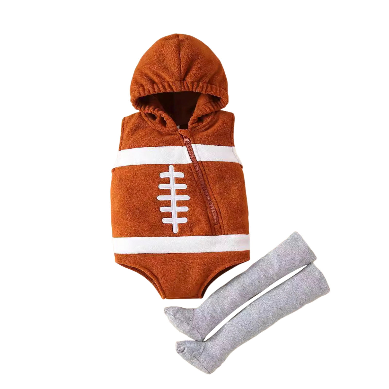 Boys and Toddlers' Jumpsuits Baby Rugby Sleeveless Hooded Zipper ...