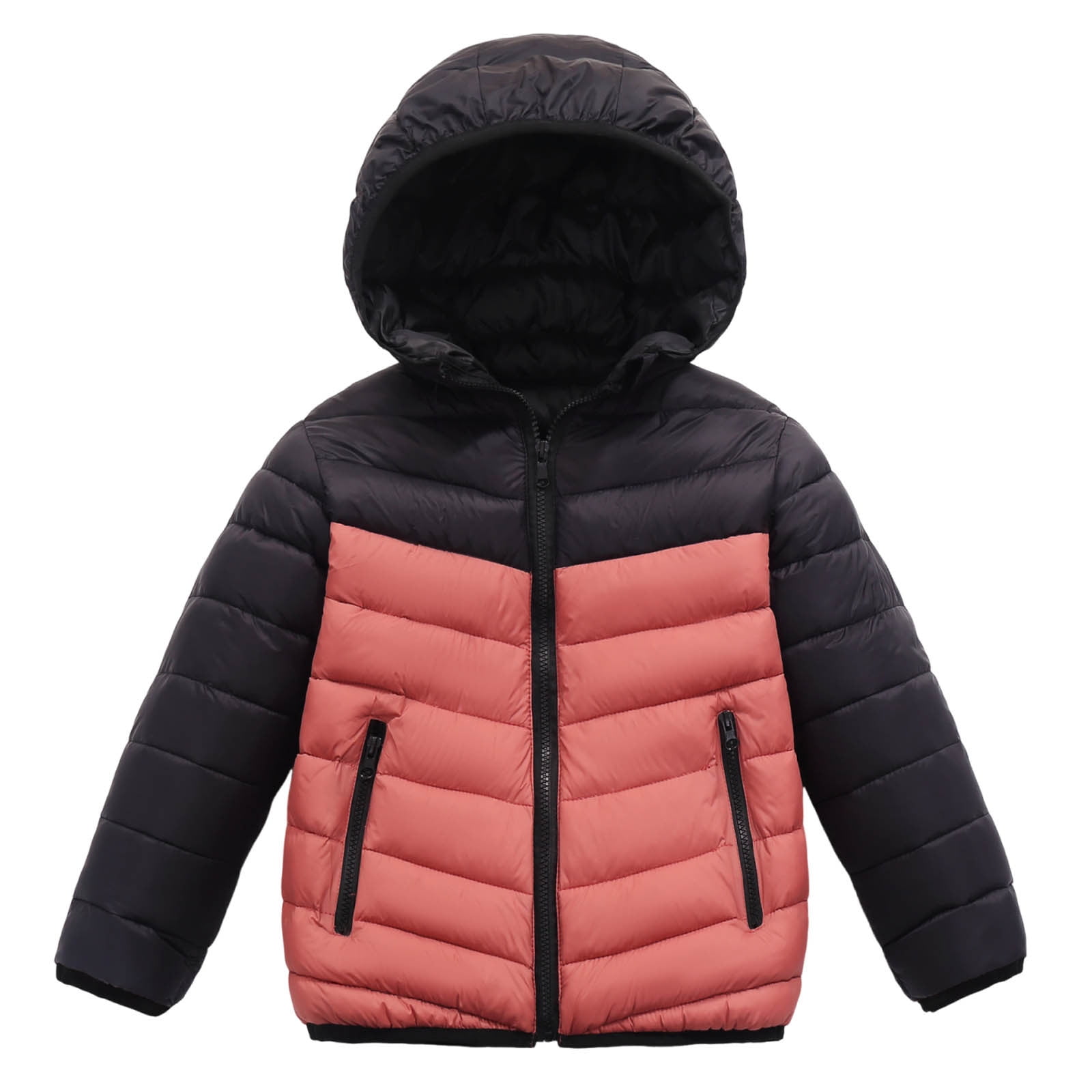 Boys and Toddlers' Lightweight Water-Resistant Packable Hooded Puffer Jacket Down Jacket ...