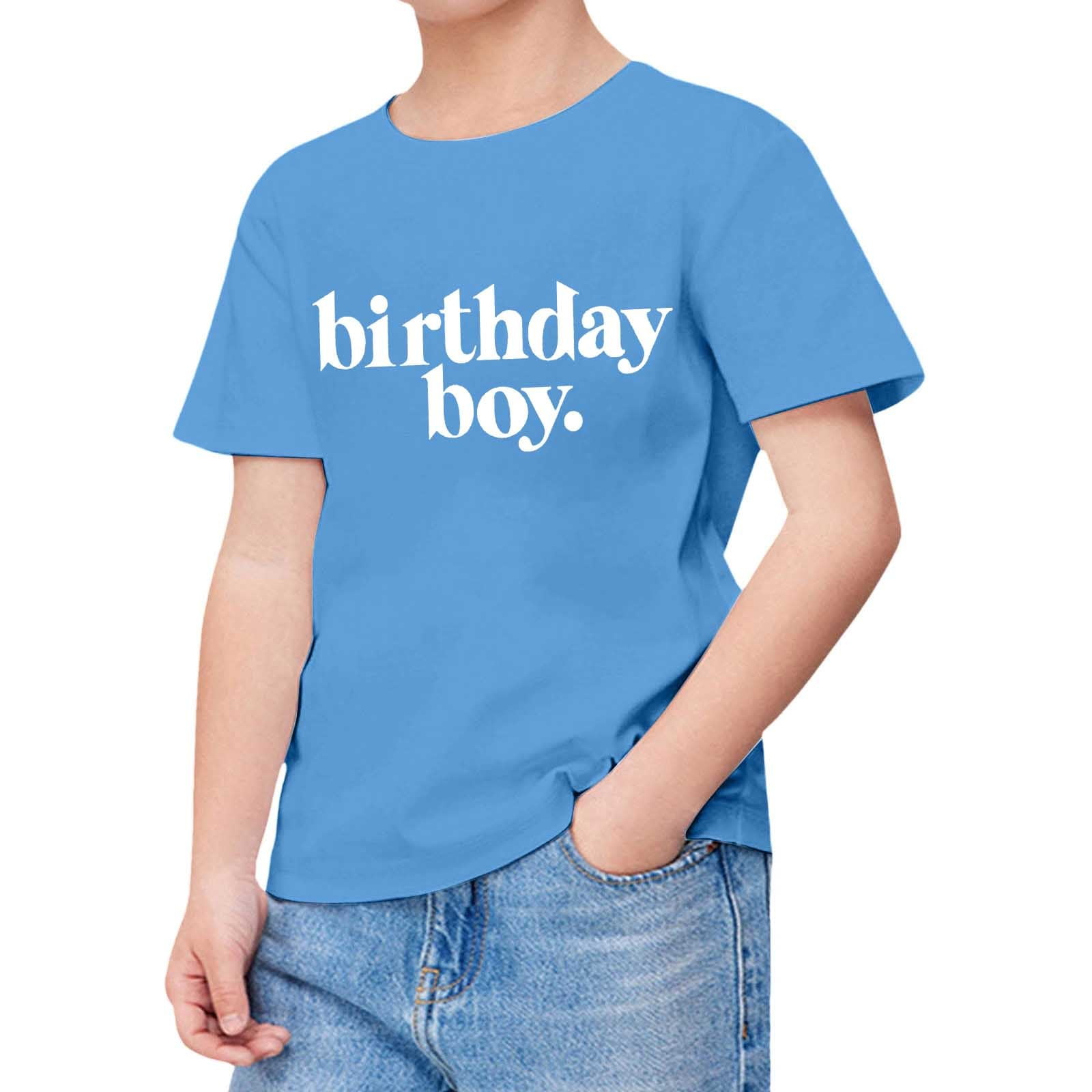 Boys' and Toddlers' Tshirts Short Sleeve Summer Crew Neck Happy ...