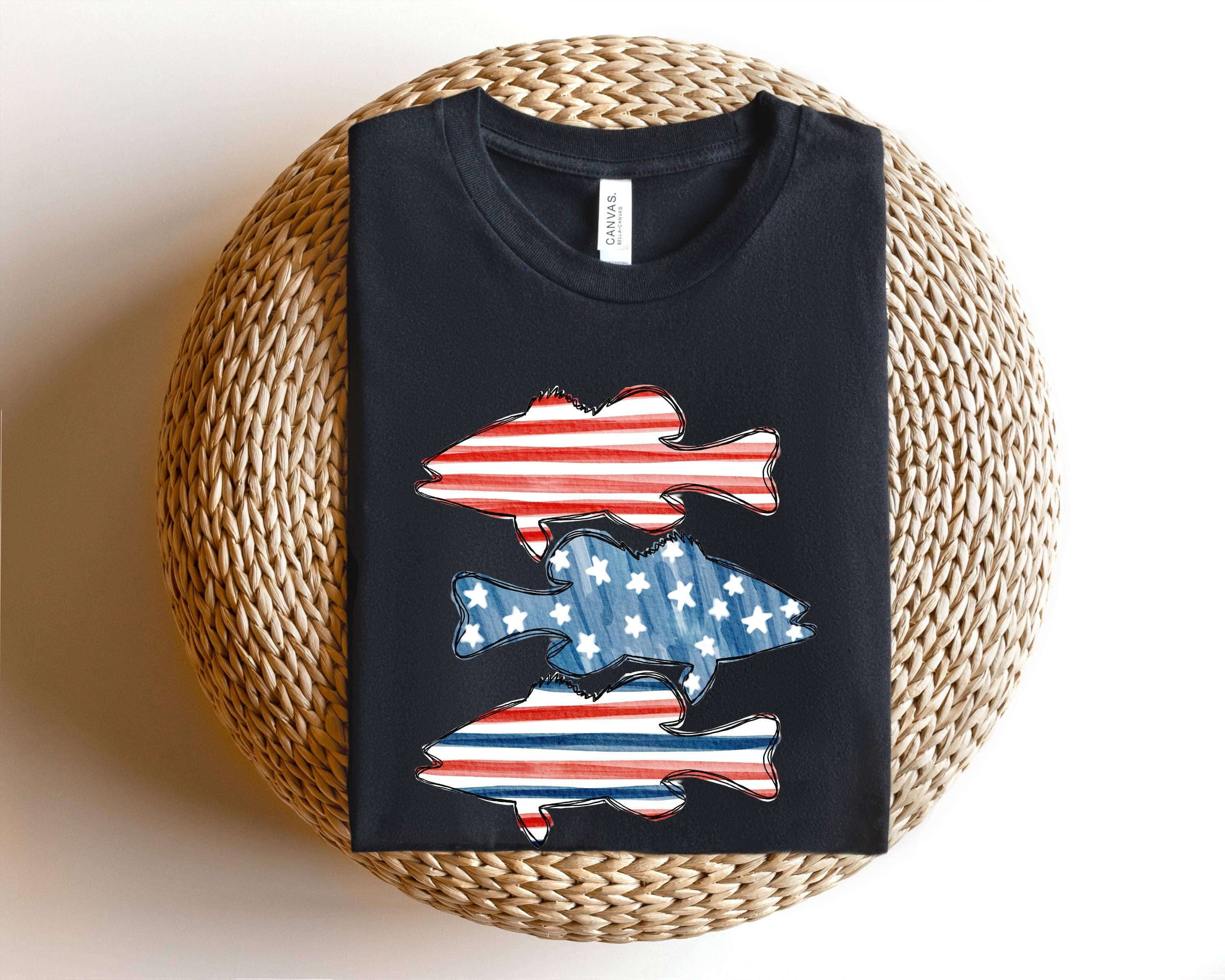 Boys fishing Flag Shirt, 4th Of July Shirt, 4th of July Bass Shirt, Usa Shirt, Fourth Of J ...
