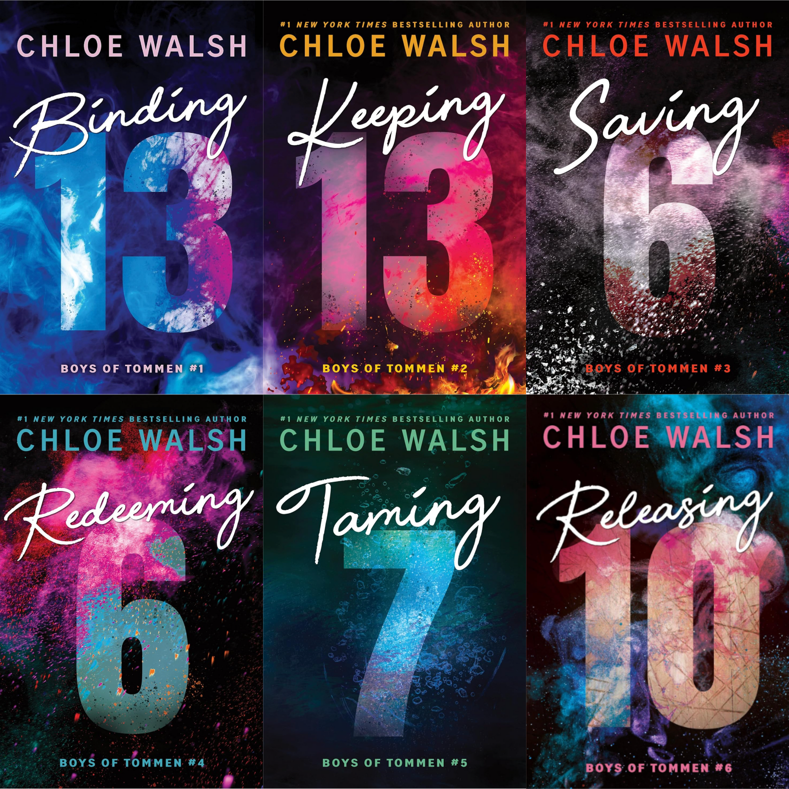Boys of Tommen Series Collection by Chloe Walsh - 6 Book Set (Binding ...