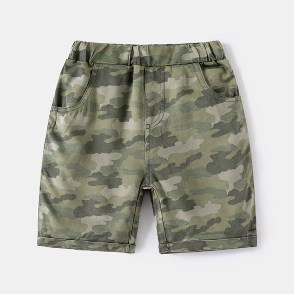 Boys'shorts Cargo Pocket Unisex Kids Elastic Waist Casual Sports Shorts ...