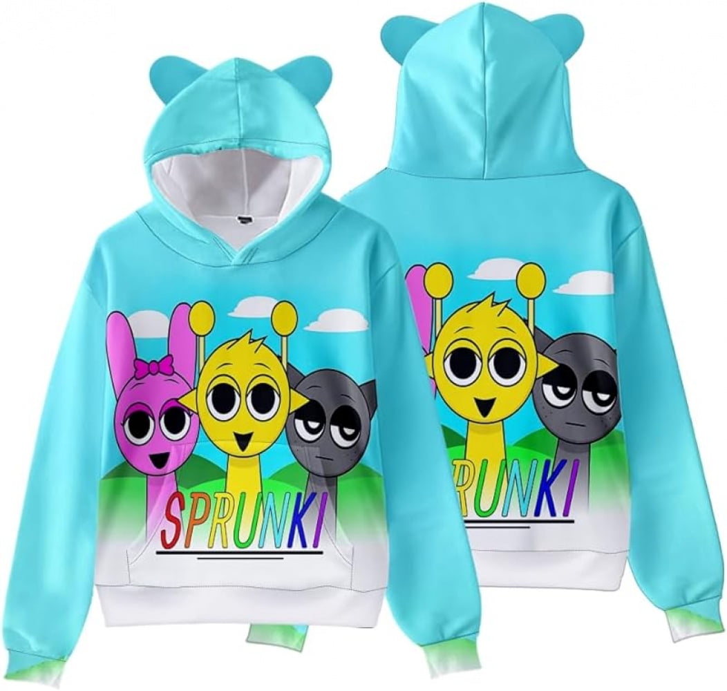 Boys sprunki 3D figure printed sweatshirt for Fans Gift kids sprunki ...