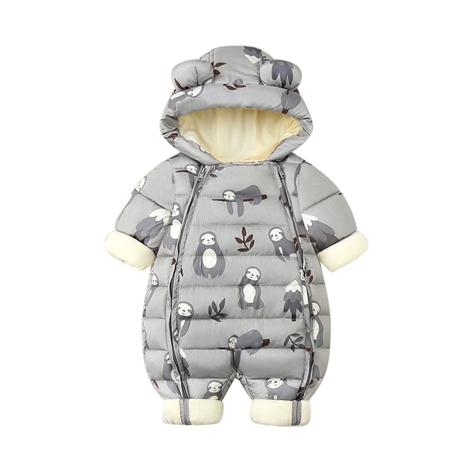 BoysWinter Gear Girls Cute Cartoon Animals 1 Piece Snowsuit fors Ear Hooded Snow Wear Kids ...