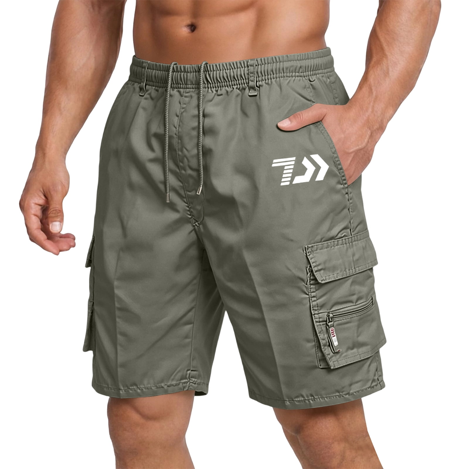 Boyscolos Cargo Shorts for Men Casual Outdoor Drawstring Classic ...