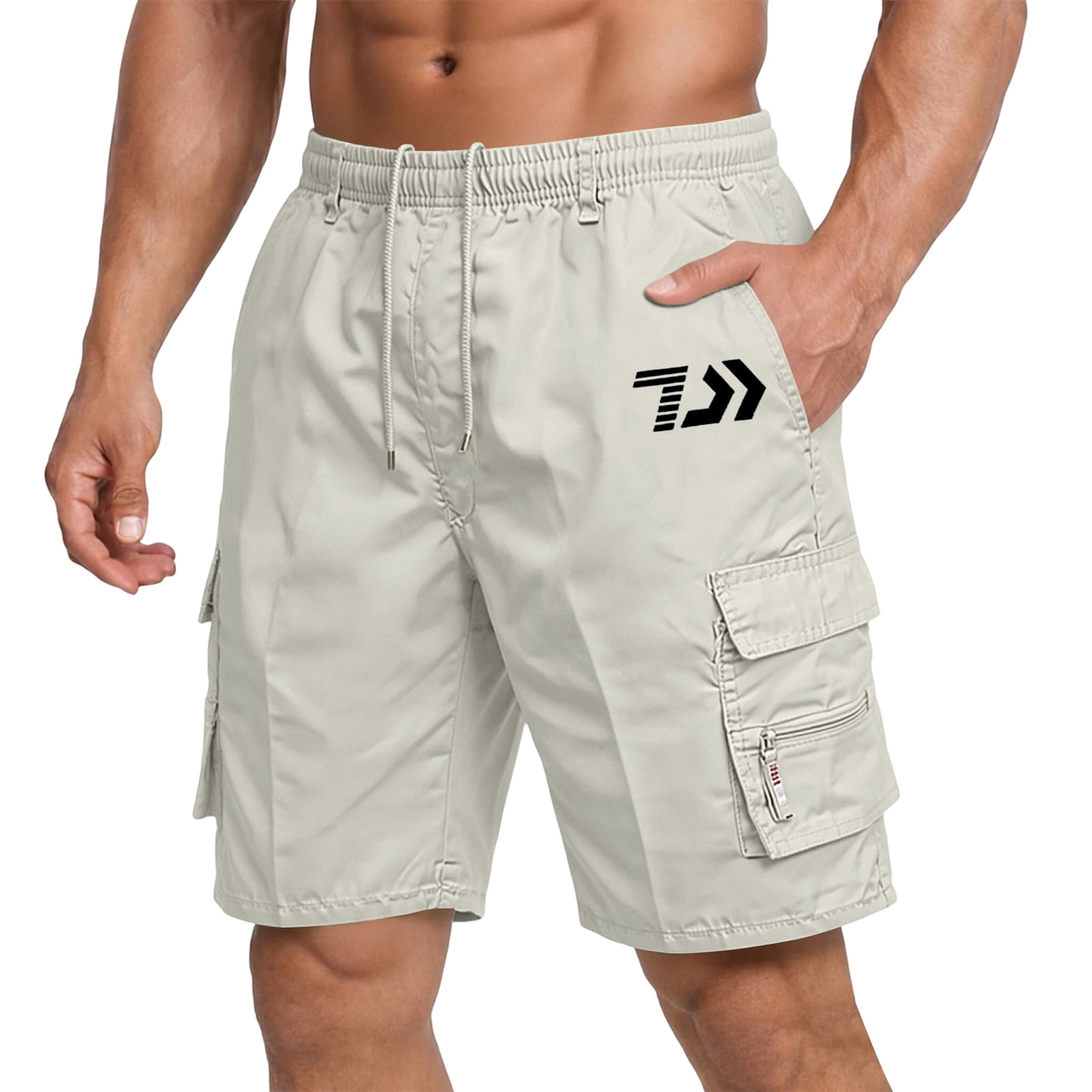 Boyscolos Cargo Shorts for Men Casual Outdoor Drawstring Classic ...