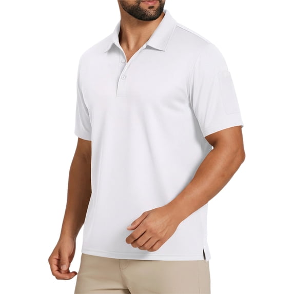 Boyscolos Men's 3 Button Quick Dry Lightweight Breathable Short Sleeve ...