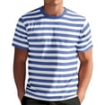 Boyscolos Men's Athletic Fit Striped Graphic Crew Neck Short Sleeve T ...