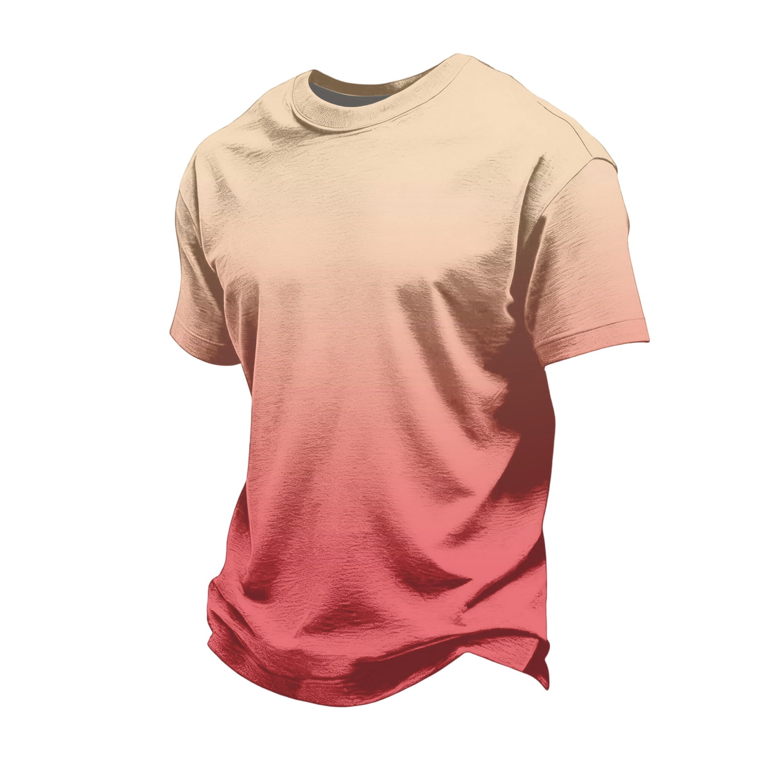 Boyscolos Men's Crew Neck Short Sleeve T-Shirt, Loose Breathable Summer ...