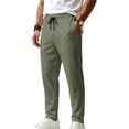 Boyscolos Men's Lounge Pants Wide Leg Drawstring Elastic Waist Casual ...