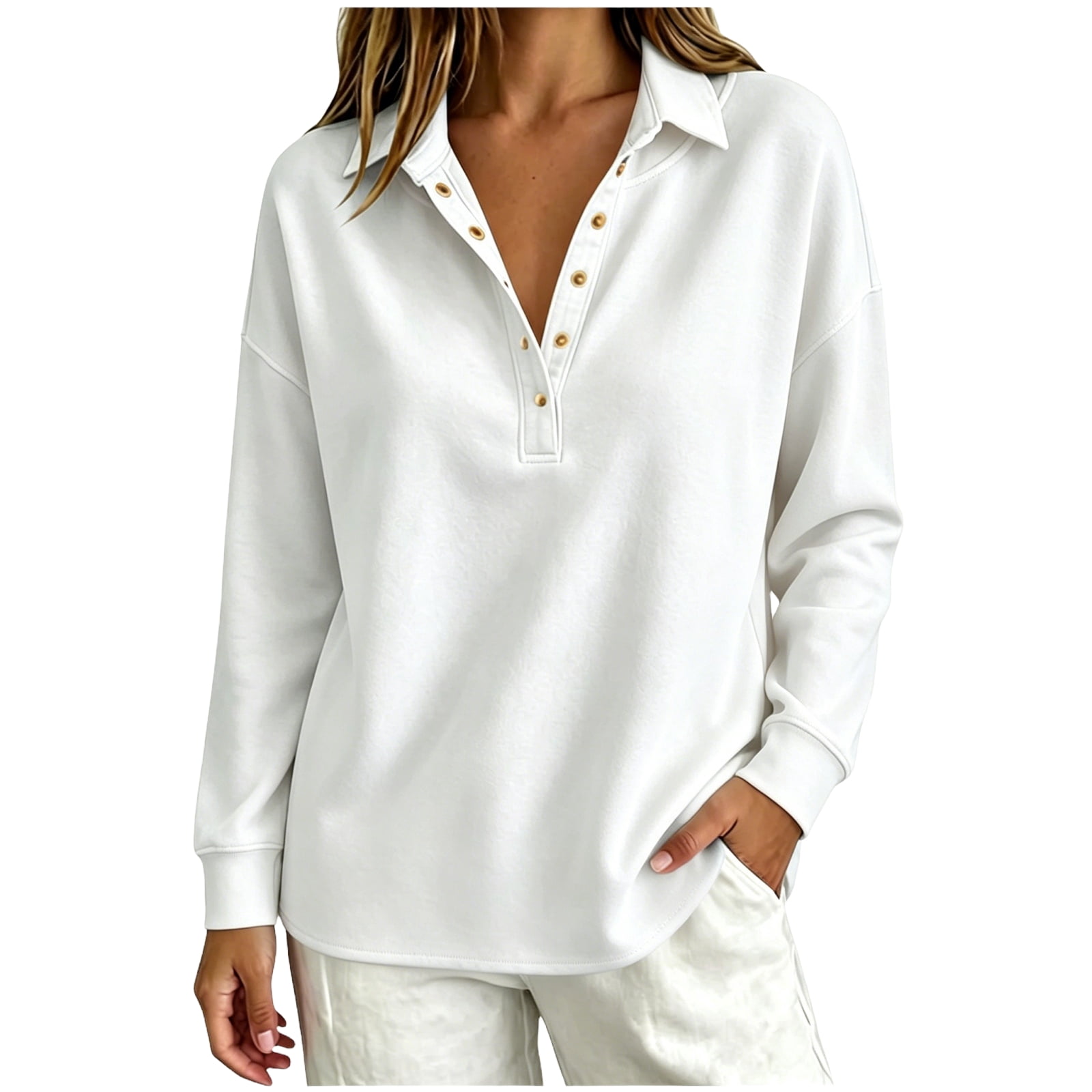 Boyscolos Sweatshirt For Women Trendy Fall Winter Half Sanp Pullover ...