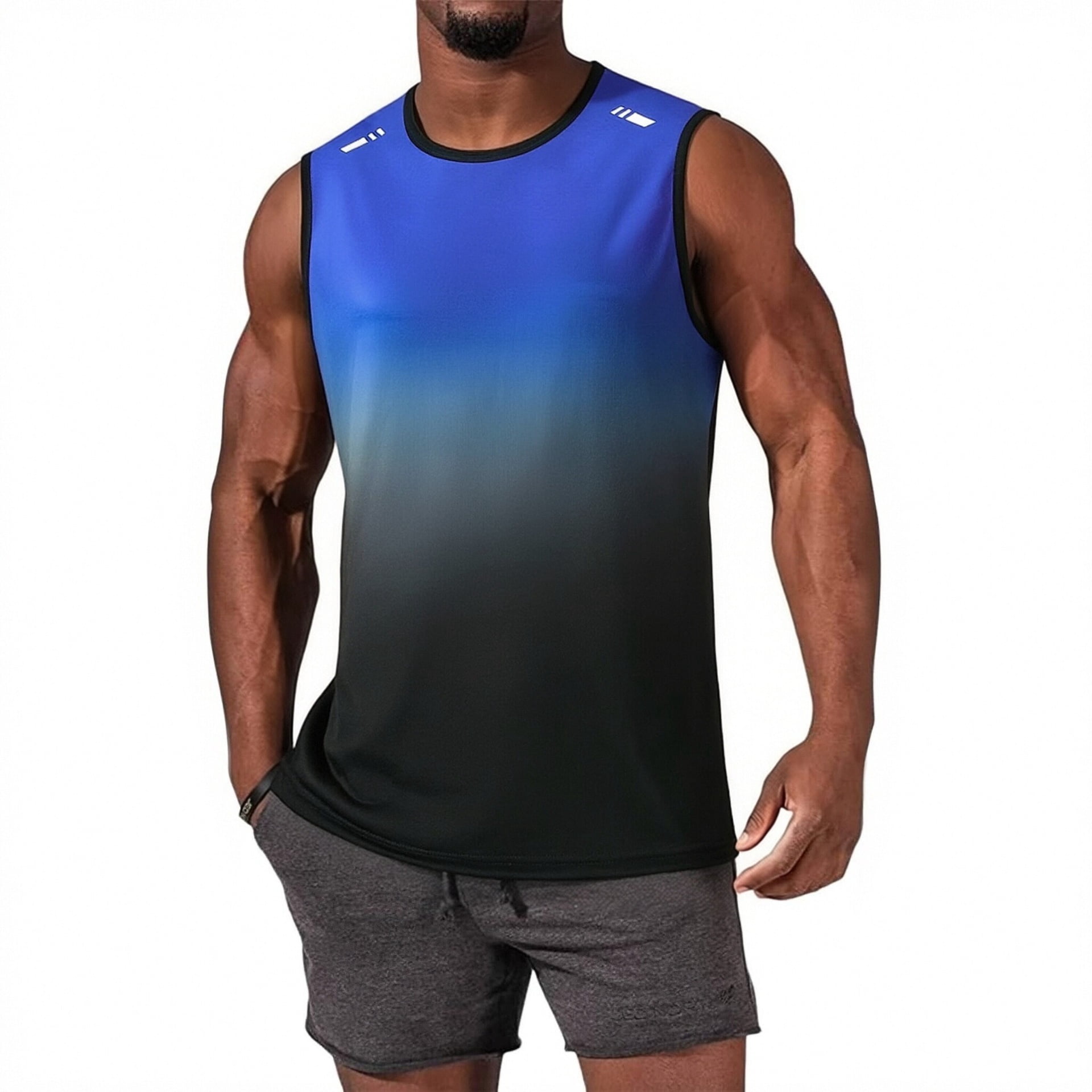 Boyscolos Tank Tops Men Moisture-Wicking Quick-Dry Sleeveless Crew Neck ...
