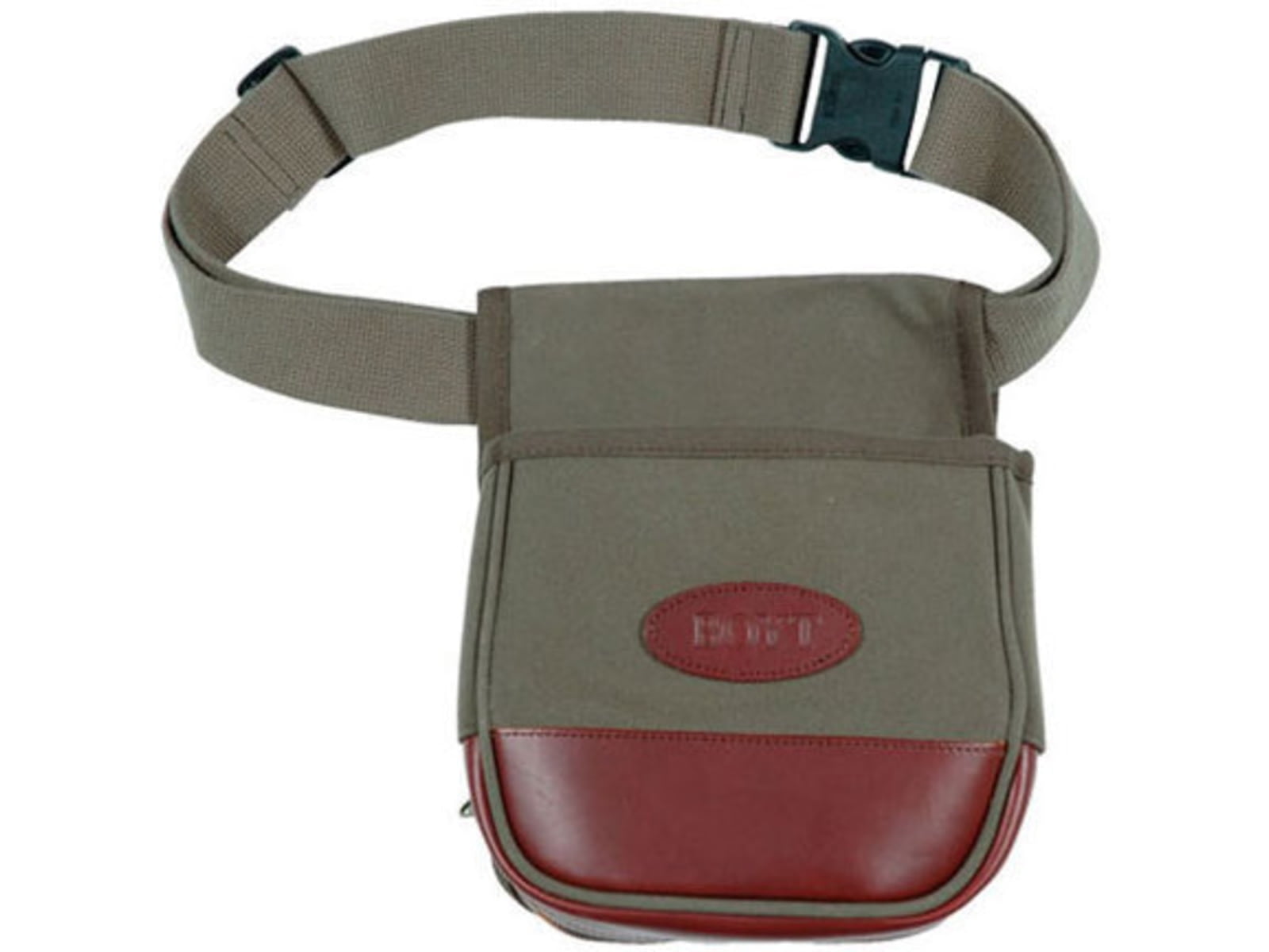 Boyt Harness Signature Series Canvas & Leather Shell Pouch, OD Green ...