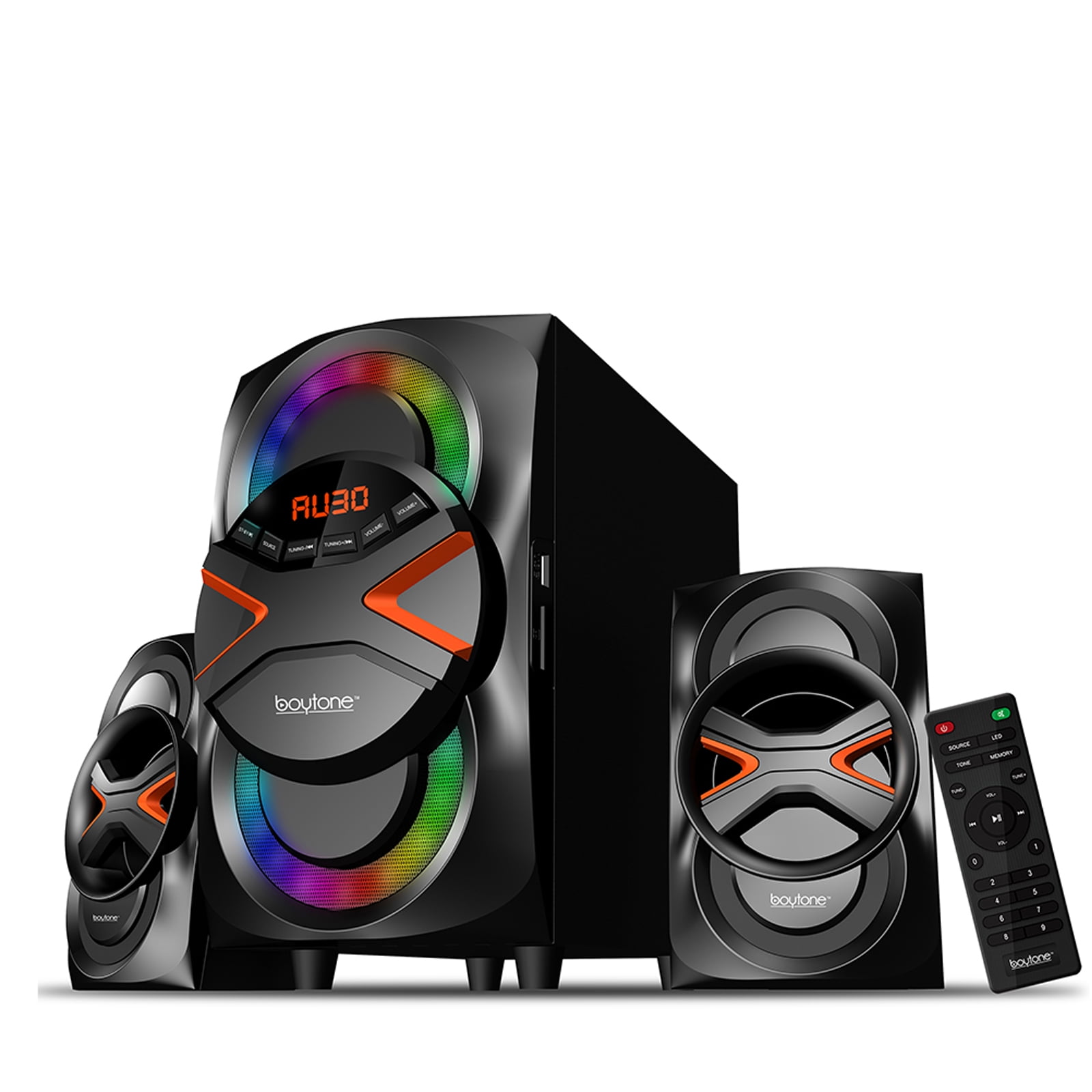 Boytone 2.1 Channel Wireless Bluetooth Multi Media Home Audio System ...