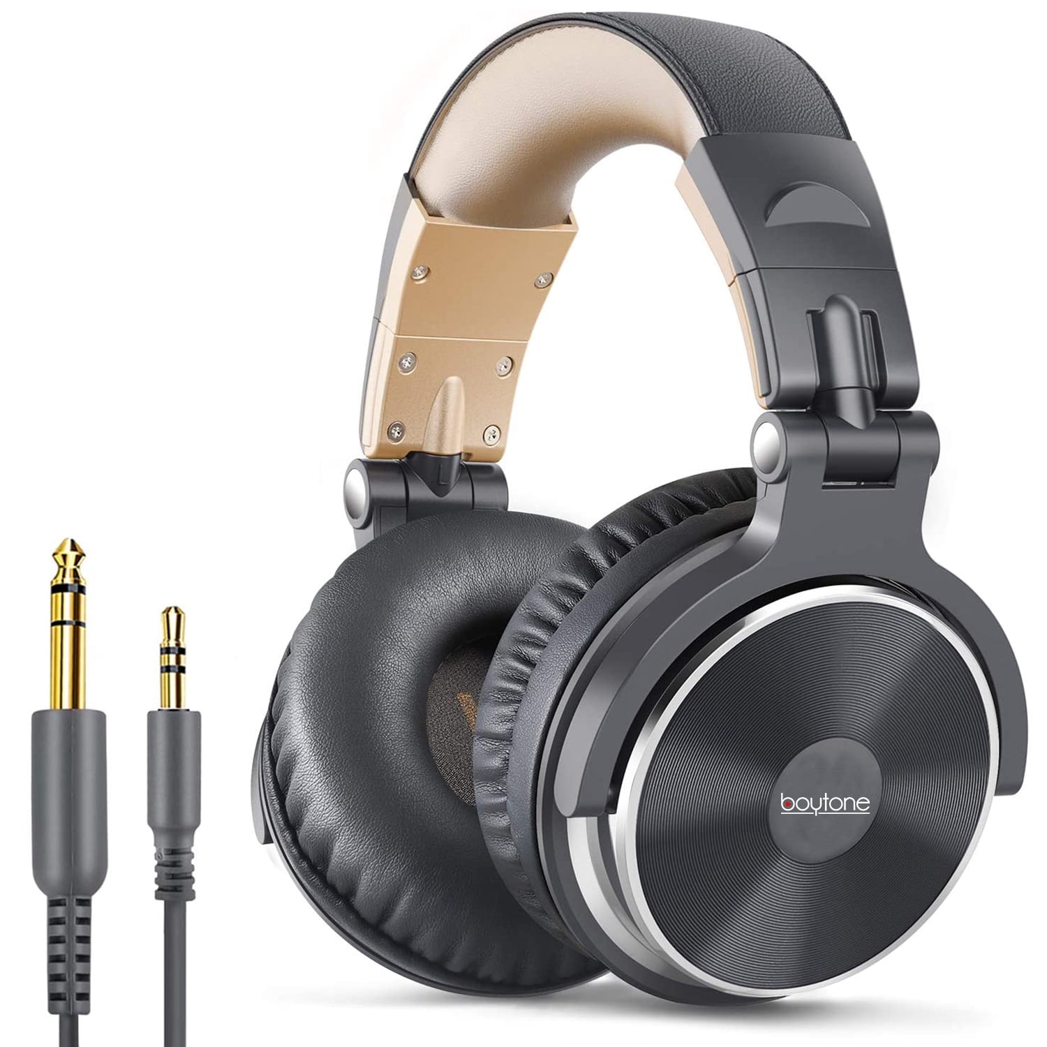 Boytone BT-10BR Wired Over Ear Headphones Studio Monitor & Mixing DJ ...